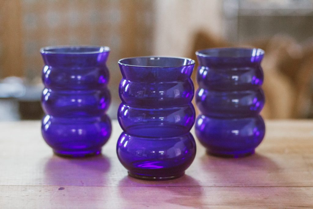 Blue Ripple Puffy Glasses - The TAYLOR'd Home