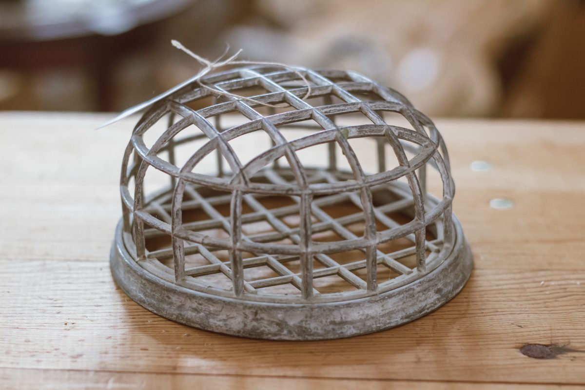 Large Vintage Metal Flower Cage - The TAYLOR'd Home